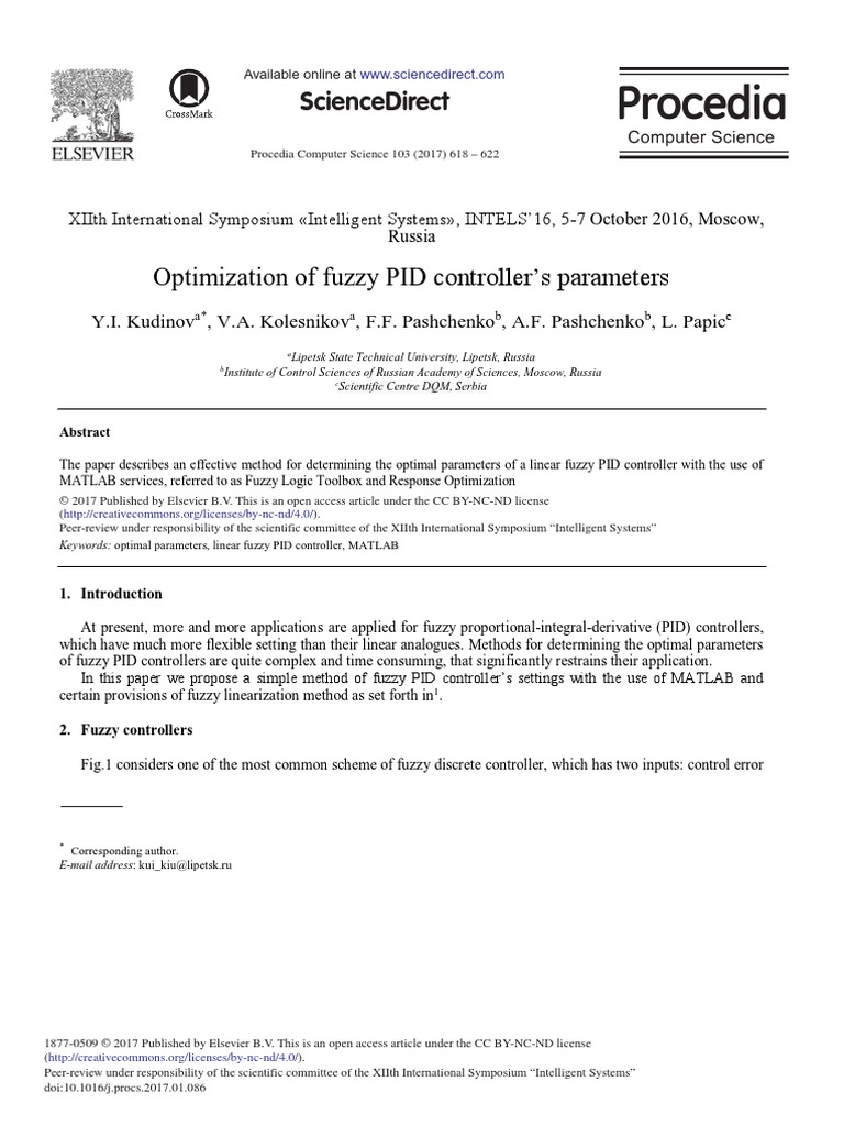 Optimization of Fuzzy PID | PDF | Control Theory | Fuzzy Logic