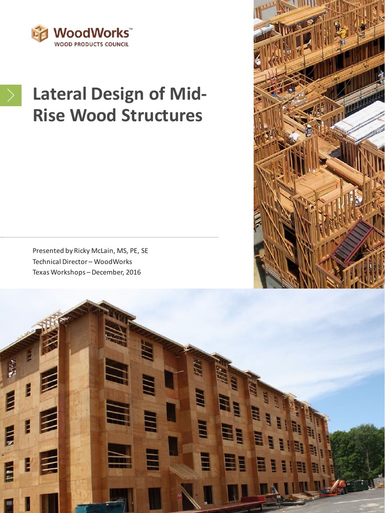 Lateral Design of Mid-Rise Wood Structures | PDF | Framing ...