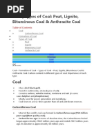Coal Grades | PDF | Coal | Hydrocarbons