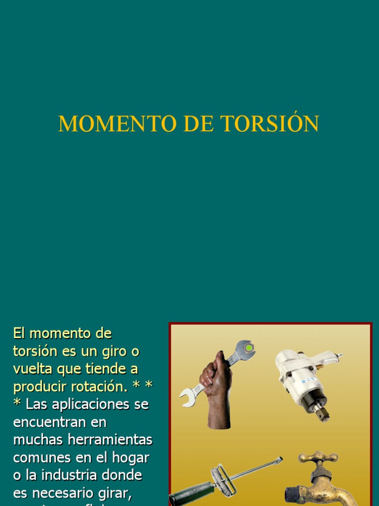 Definición y Cálculo del Momento de Torsión | PDF | Esfuerzo de torsión ...