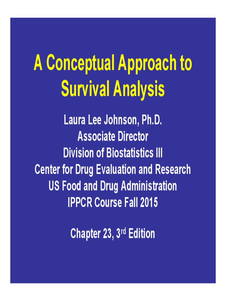 A Conceptual Approach To Survival Analysis | PDF | Statistics | Medicine