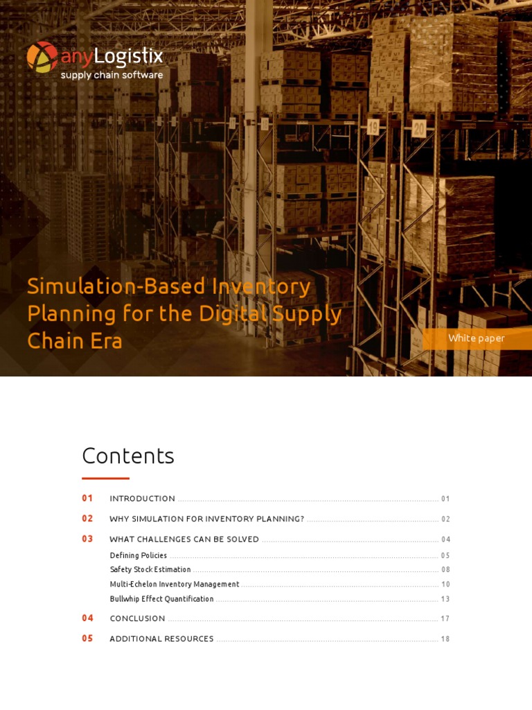 Simulation-Based Inventory Planning For The Digital Supply Chain Era ...