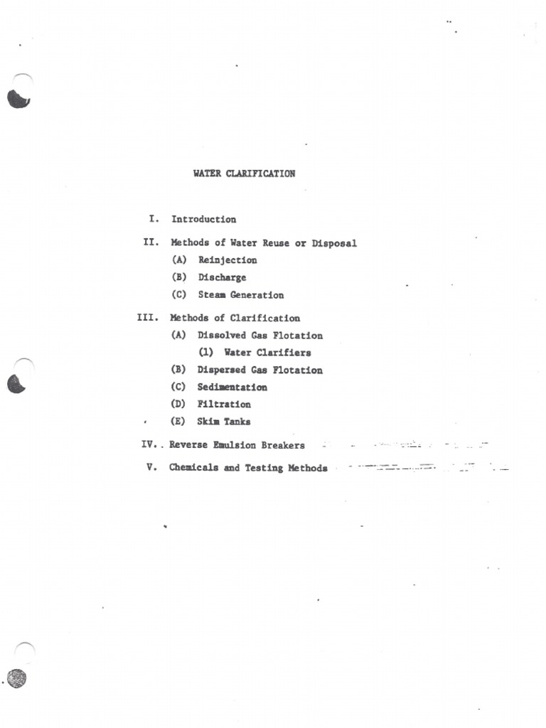 Water Clarification Methods | PDF