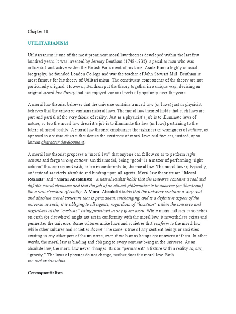 Chapter 10 Book | PDF | Utilitarianism | Hedonism