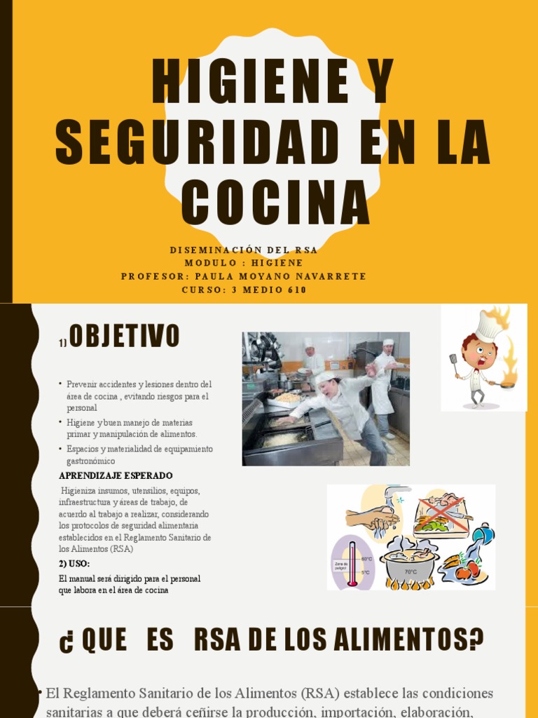 Higiene y Seguridad en La Cocina | PDF | Cocina | Seguridad alimenticia