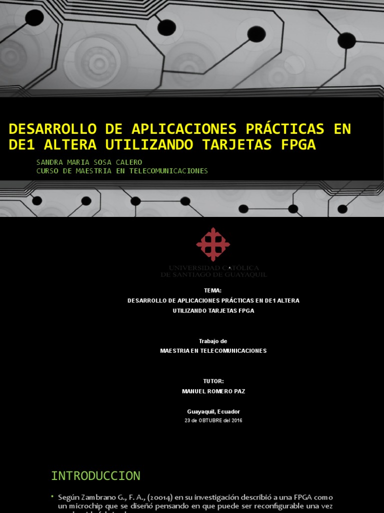 Trabajo de Metodologia | PDF | Arreglos de compuertas lógicas programables en sitio | Ingeniería ...