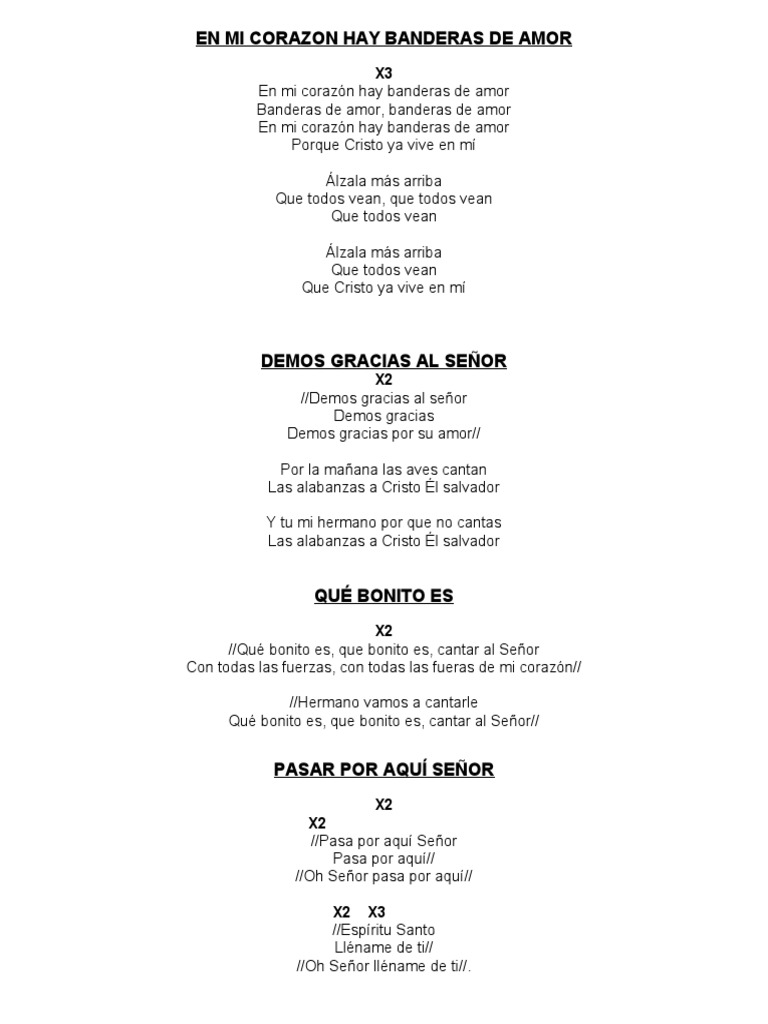 En Mi Corazon Hay Banderas de Amor | PDF