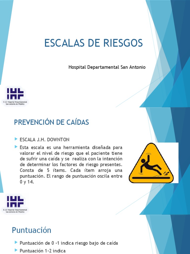 Escalas De Riesgos Pdf