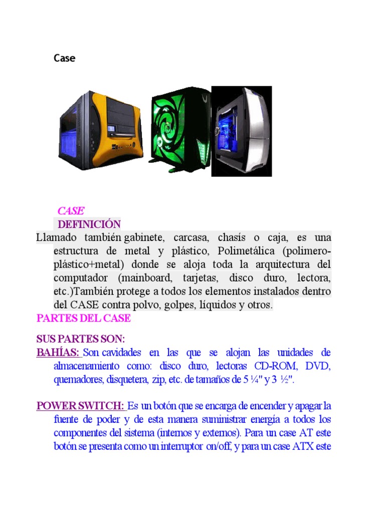 Case | PDF | Computadoras personales | Equipo