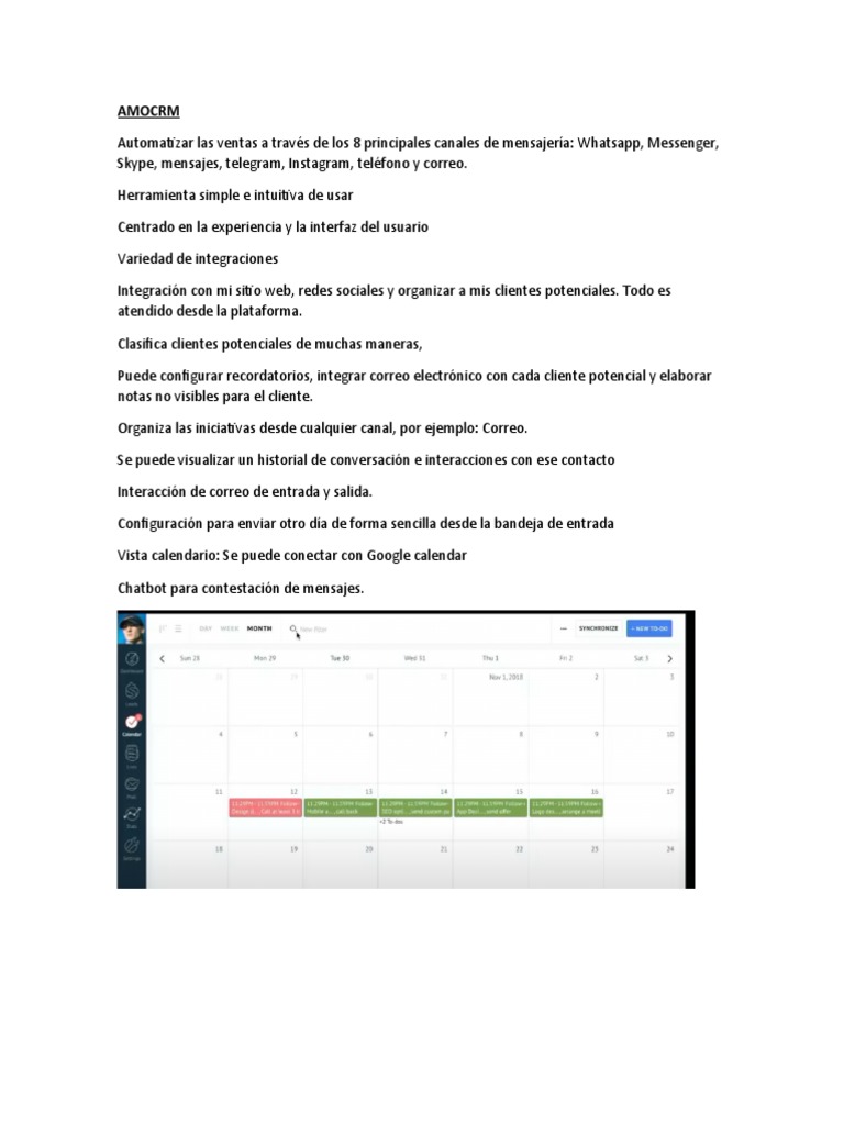 AMOCRM | PDF | Informática | Software