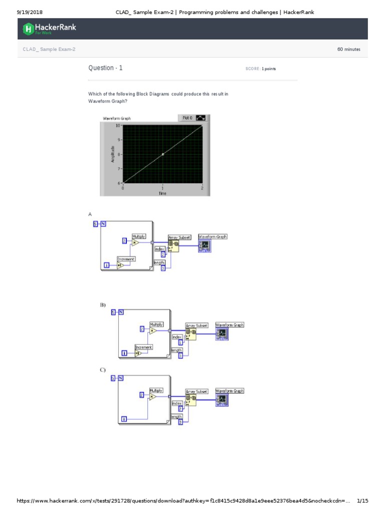 CLAD Sample Exam-2 With Answers | PDF | Array Data Structure | Control Flow