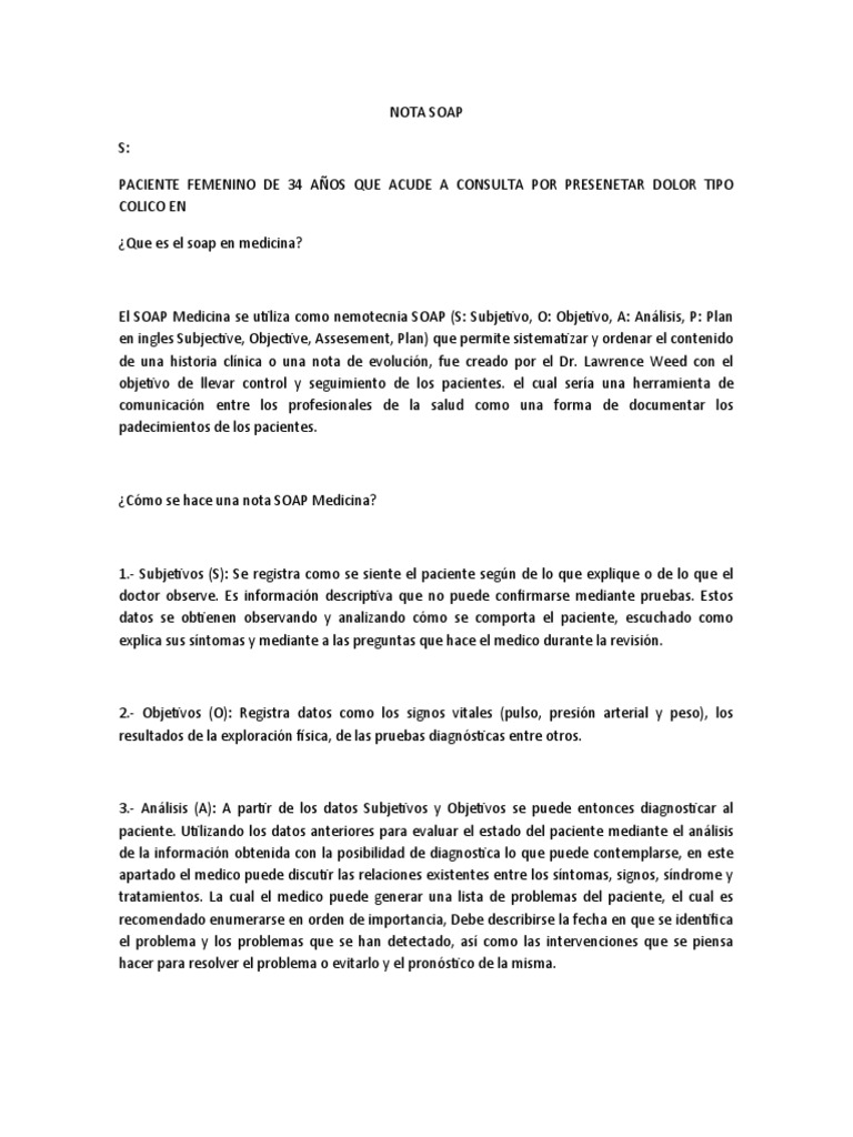 Nota Soap | PDF