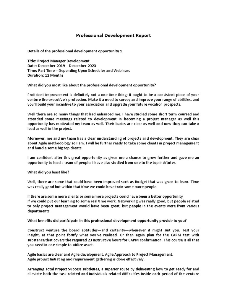 BSBMGT605 - BSBMGT615 Task 5.3 - Professional Development Report | PDF ...