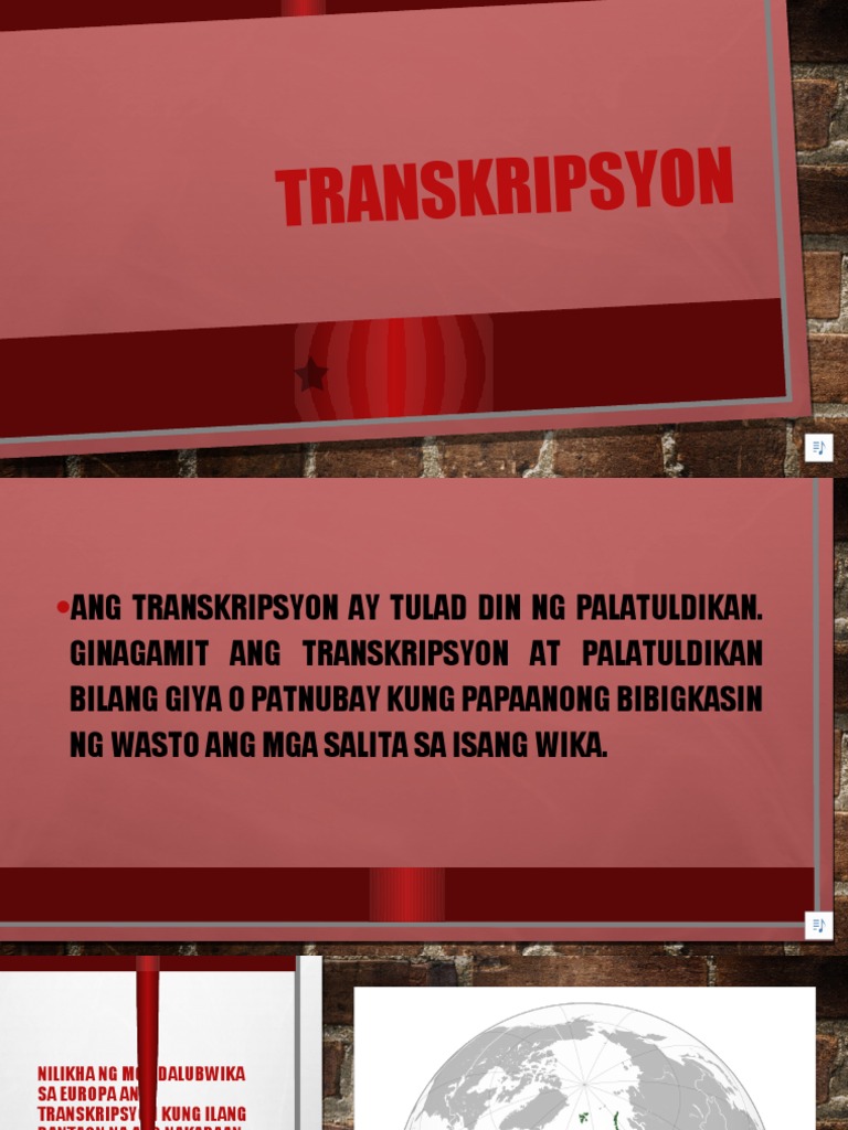 Transkripsyon | PDF