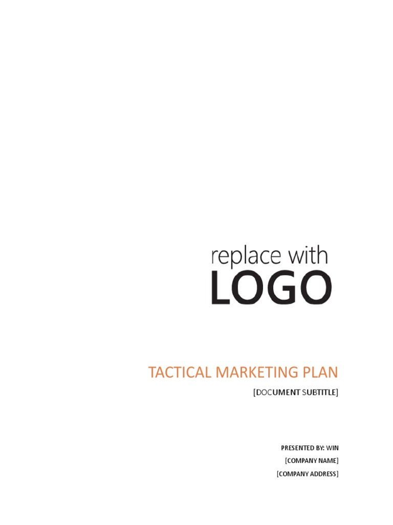 Tactical Marketing Plan | Download Free PDF | Media Manipulation ...
