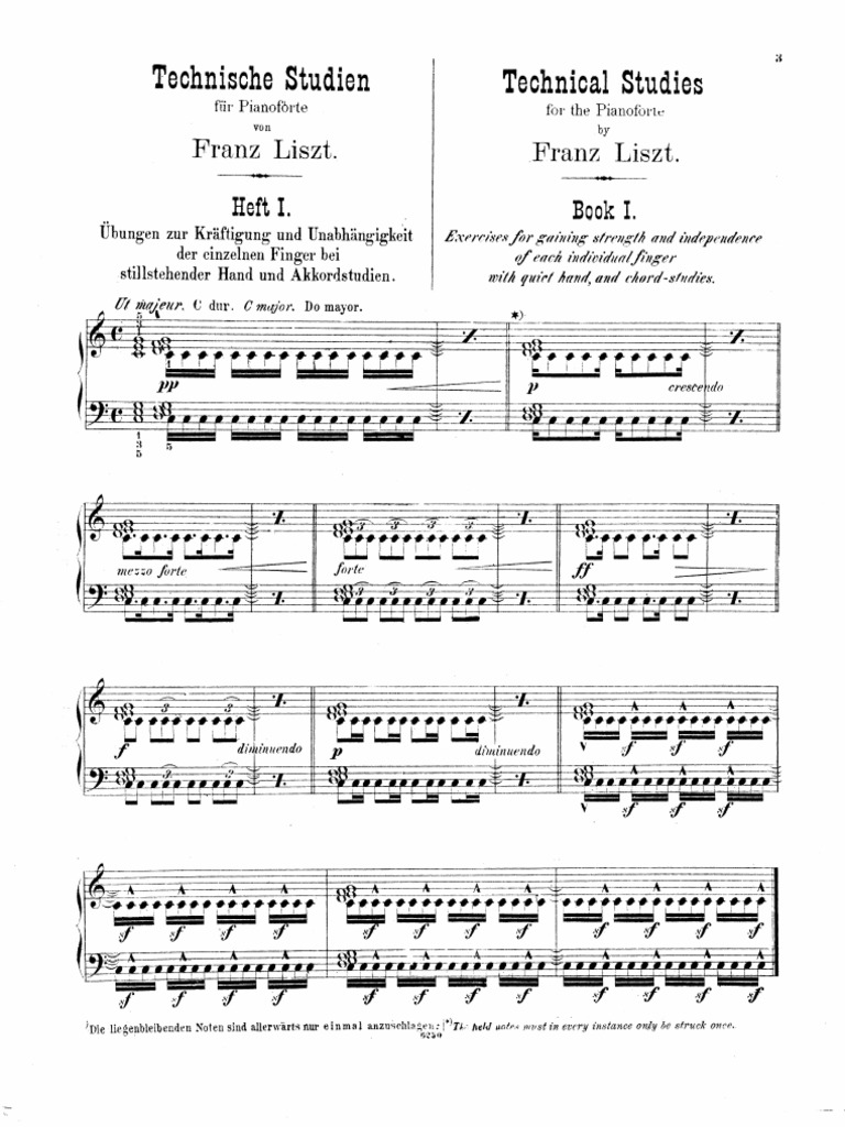 Franz Liszt Technical Exercises Page 3 Pdf