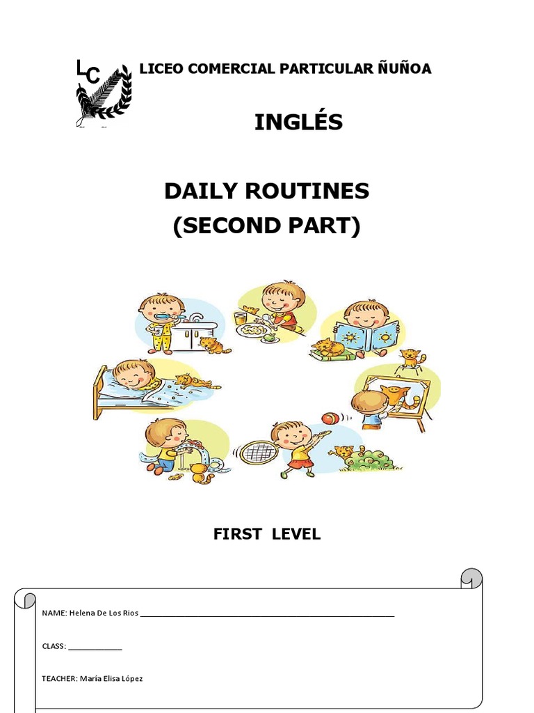 Daily-Routines-parte-2 - Respaldo | PDF | Verbo | Tipología Lingüística