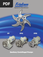Fristam Centrifugal Pump Specs Guide | PDF | Pump | Chemical Engineering