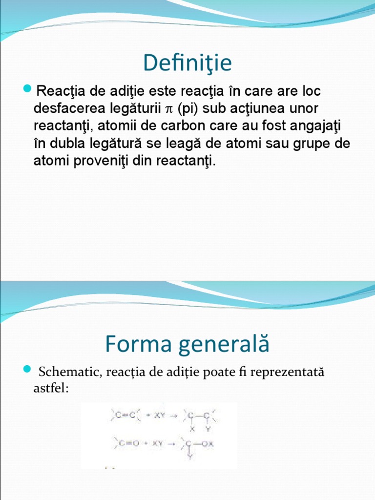 Reactia de Aditie | PDF