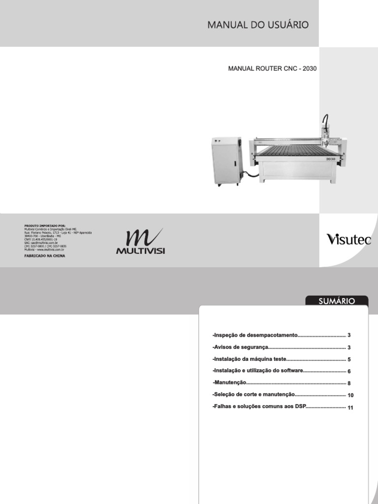 Guia completo para instalação, operação e manutenção de router CNC ...