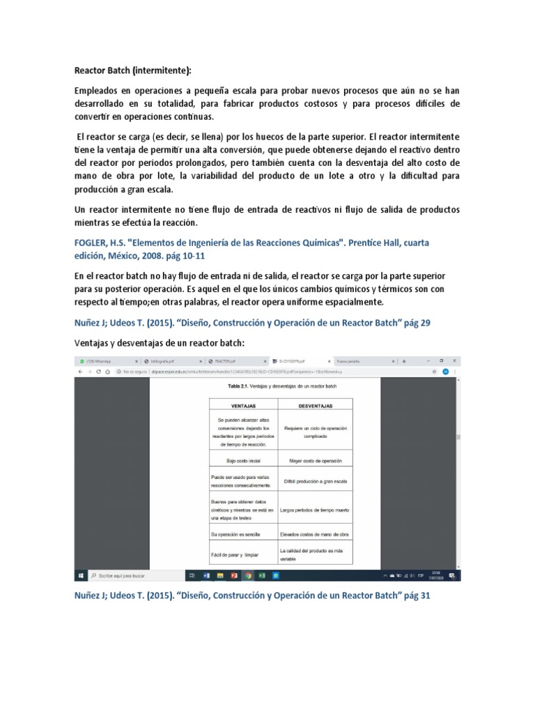 Dibujo de Reactores Químicos Batch | PDF | Reactor Quimico | Ingeniería Química
