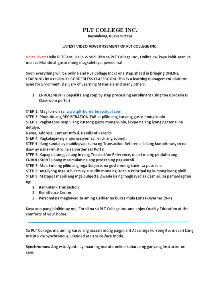 Advertisement Script | PDF