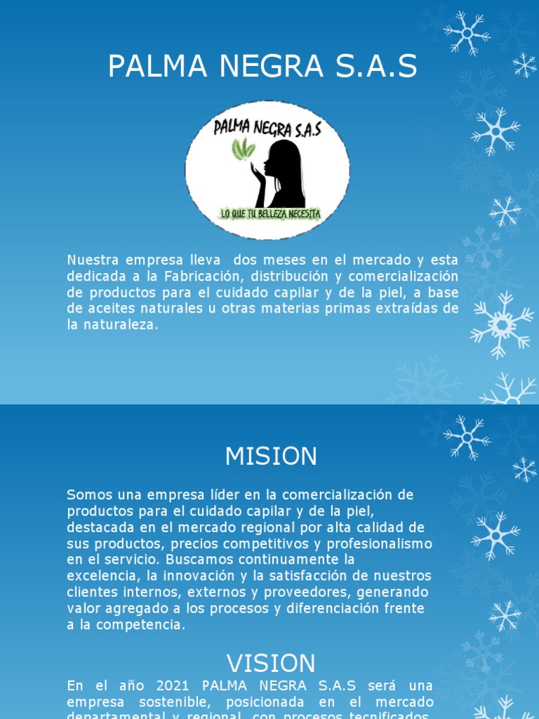 Palma Negra S | PDF | Calidad (comercial) | Mercado (economía)