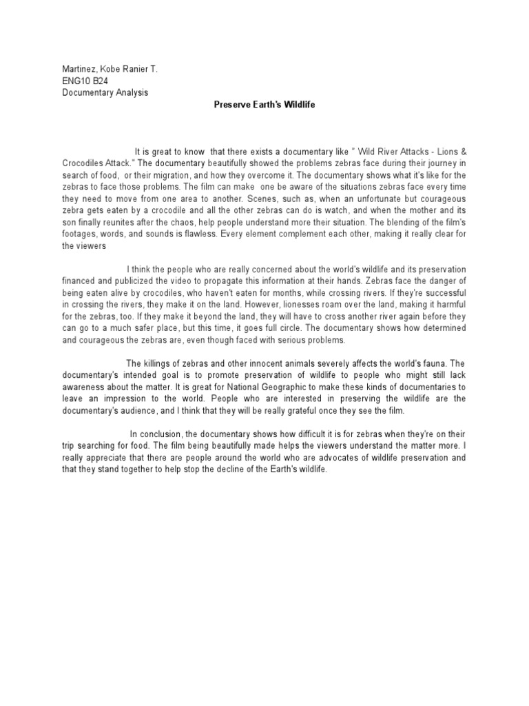 Docu Analysis | PDF | Documentary Film