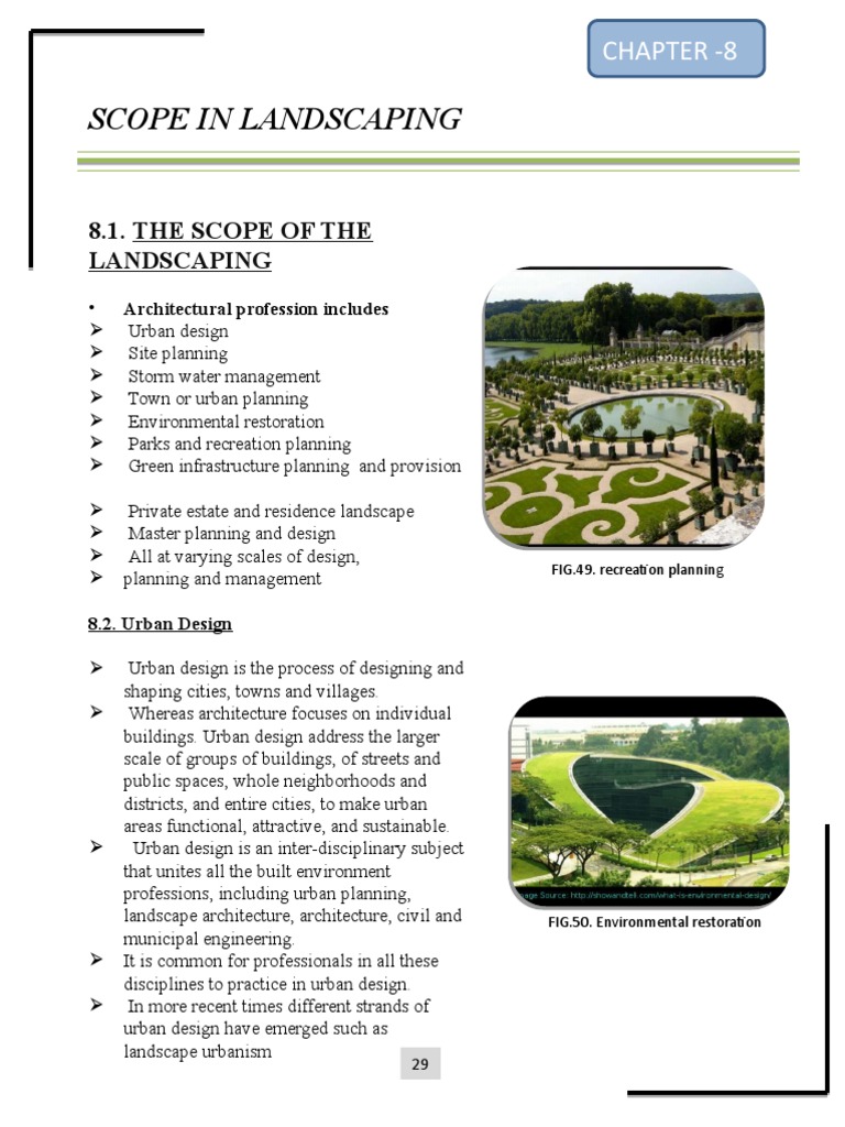 Scope of Landscaping and Conservation | PDF | Stormwater | Urban Design
