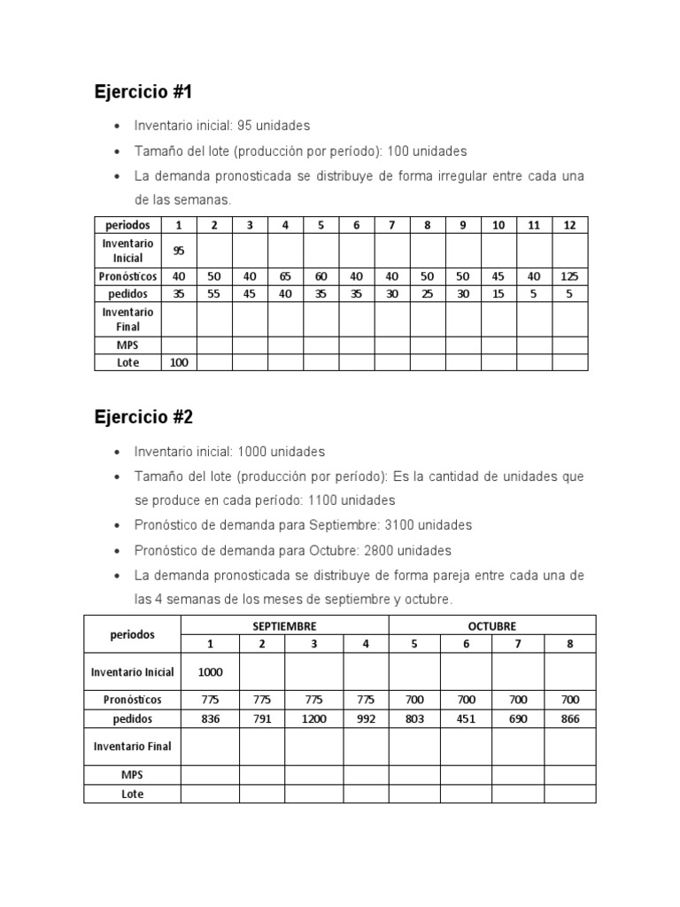 Ejercicio MPS | PDF