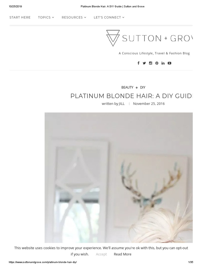 Platinum Blonde Hair A DIY Guide - Sutton and Grove | PDF | Blond ...