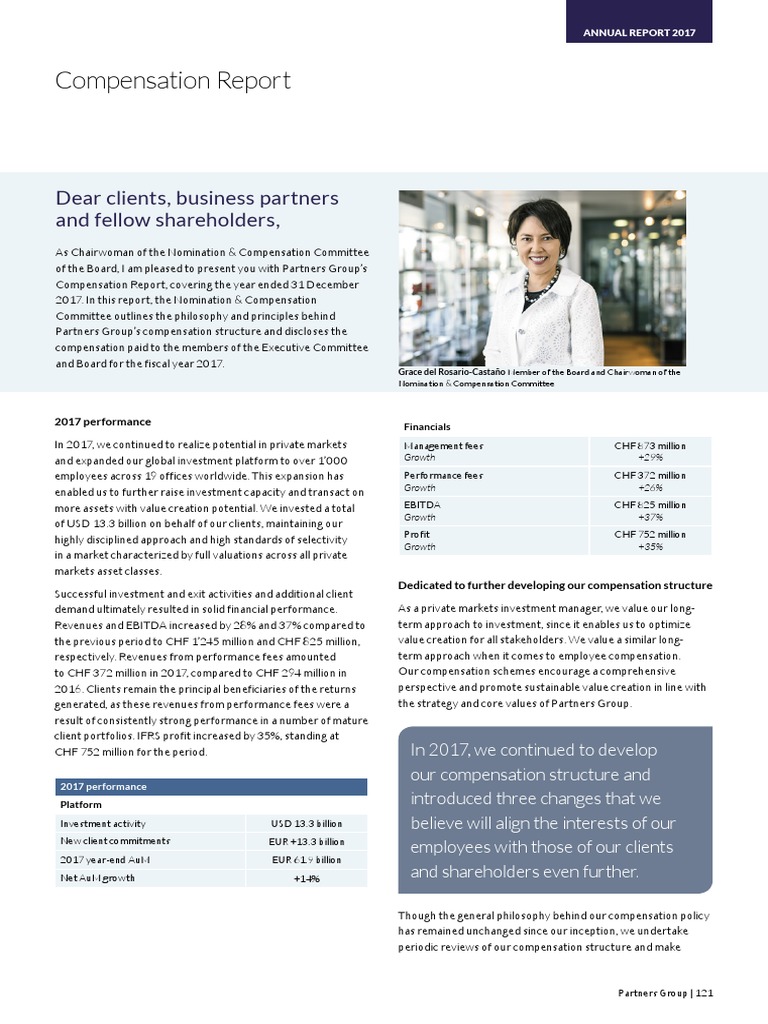 Compensation Report: Dear Clients, Business Partners and Fellow ...