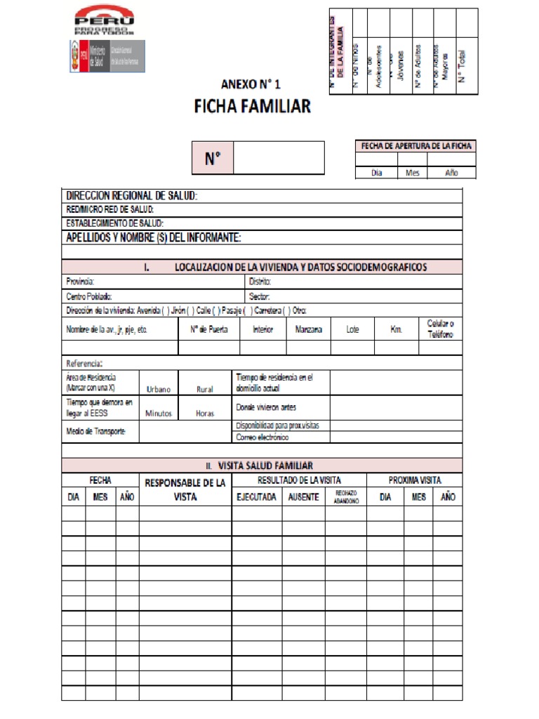 6 - Ficha Familiar | PDF