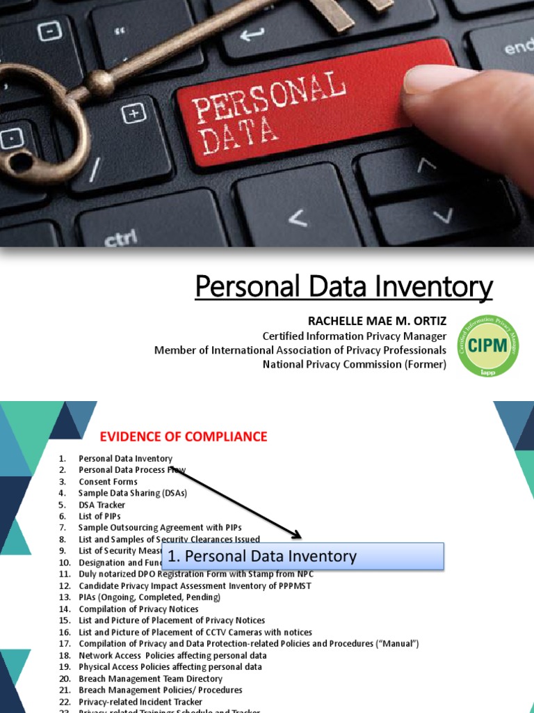 Personal Data Inventory For PDF | PDF | Backup | Data Management