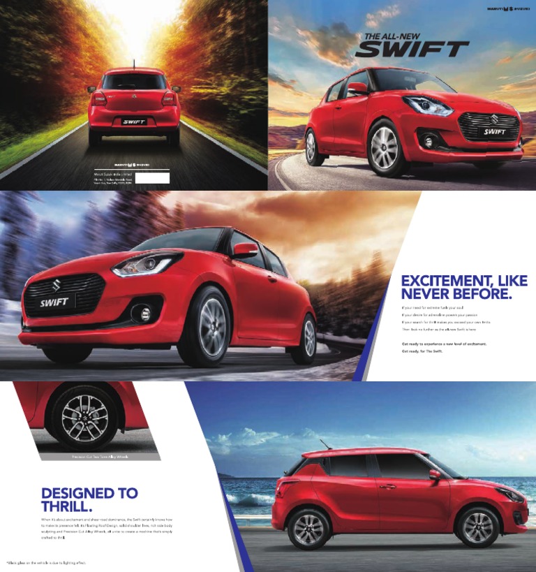 Swift Brand Brochure PDF | PDF | Steering | Transmission (Mechanics)