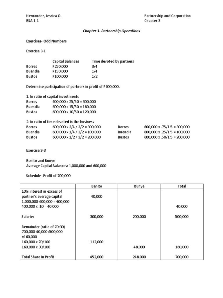 ParCor Chapter 3 - Hernandez - BSA 1-1 PDF | PDF | Tax Deduction | Net Income