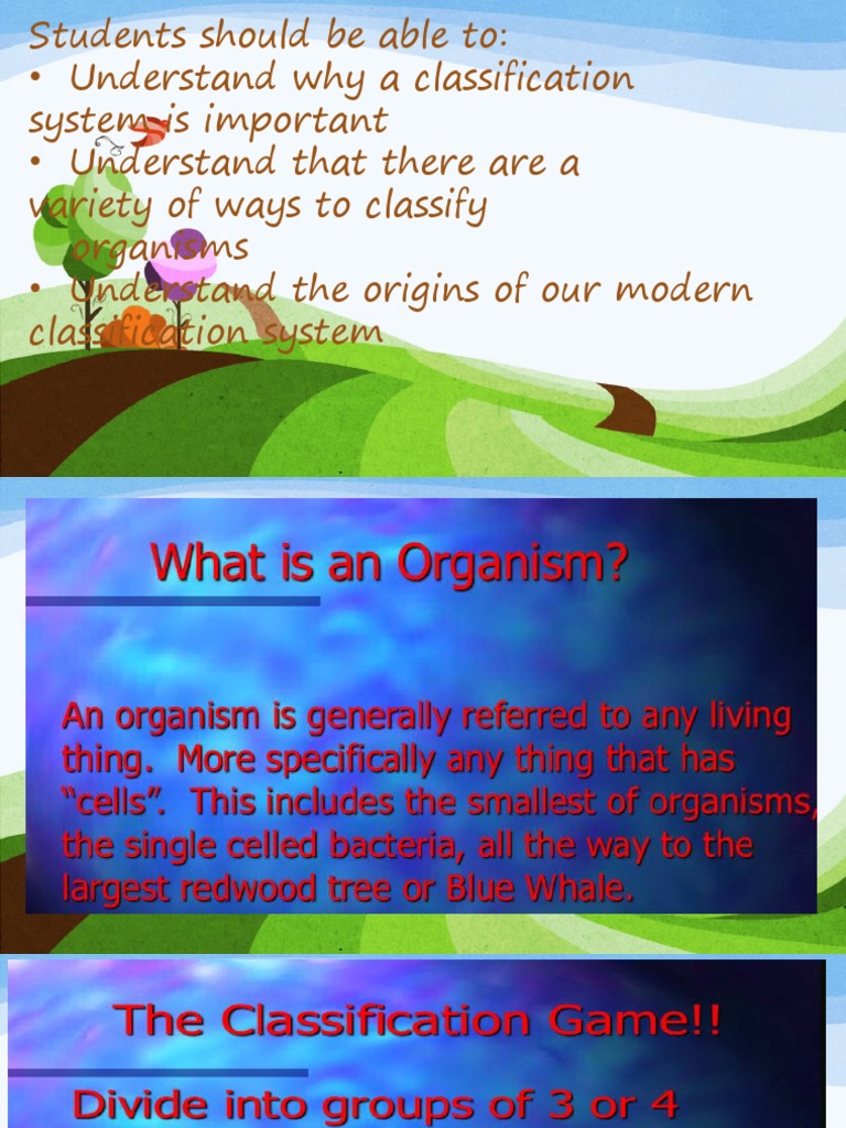 Linnaean Systems of Classification3 | PDF | Taxonomy (Biology ...