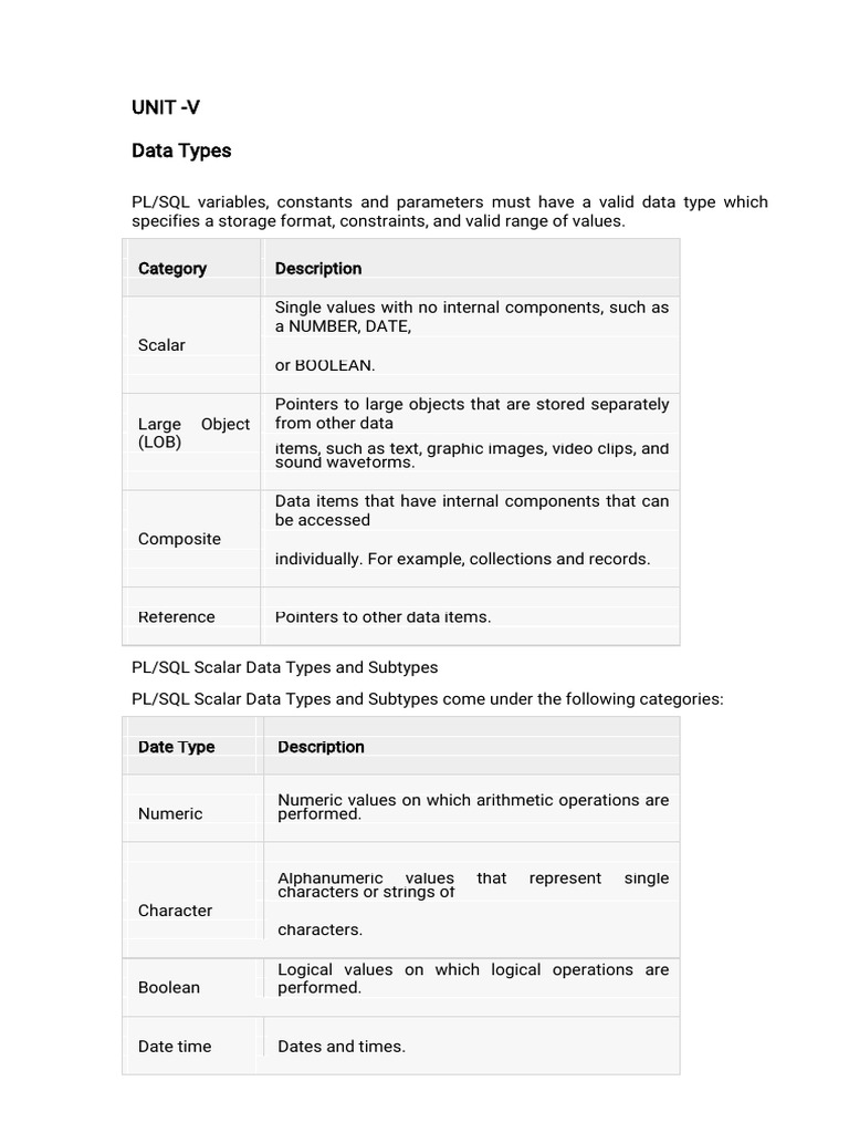 Dbms 5th Unit | PDF | Computing And Information Technology