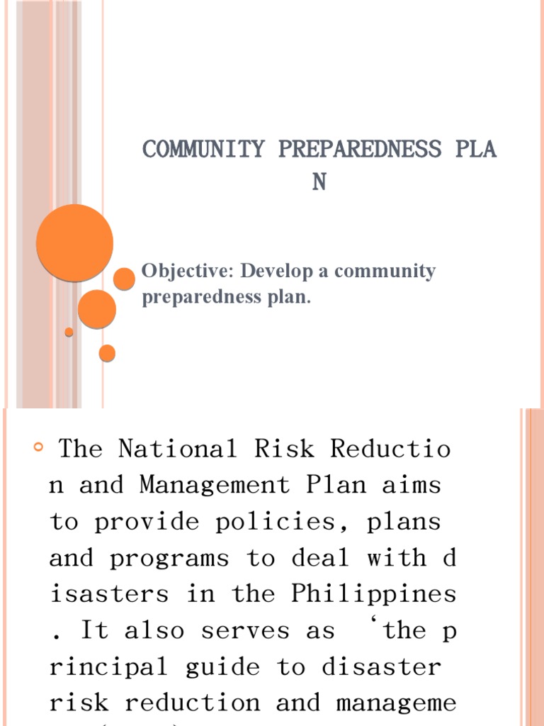 Community Disaster Preparedness Plan | PDF | Emergency Management | Hazards