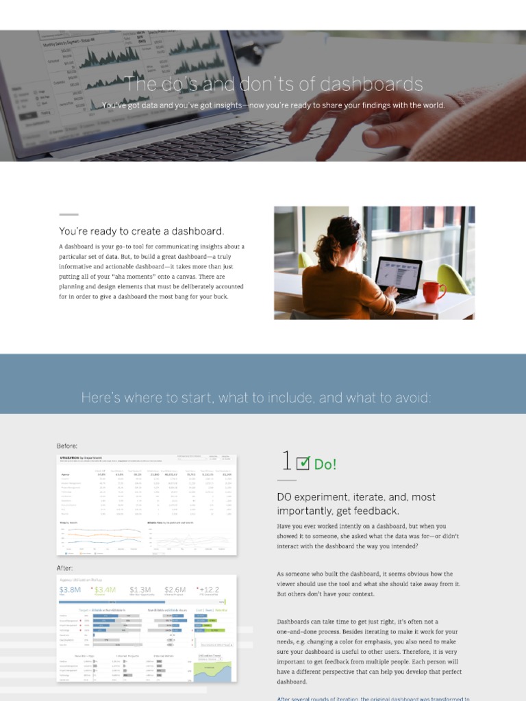 Creating Dashboards PDF | PDF