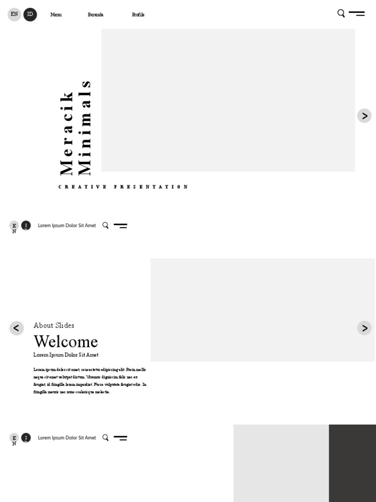 Menu Beranda Profile: Creative Presentation | PDF | Business