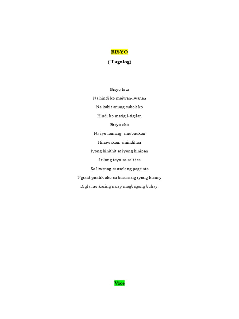 BISYO | PDF