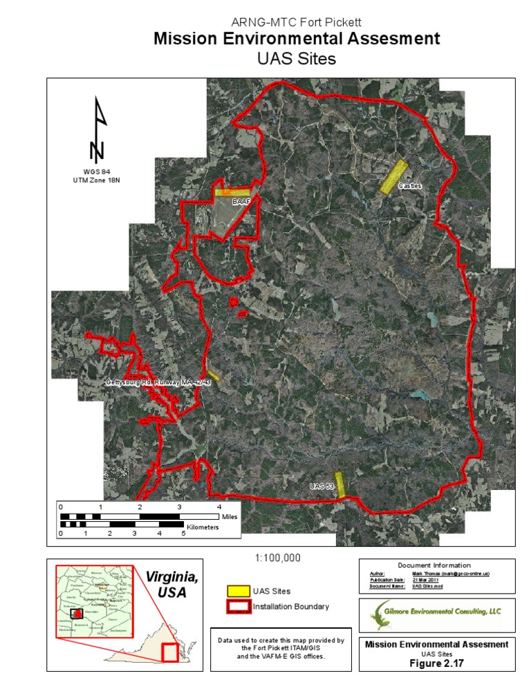UAS Sites Environmental Assessment Map | PDF | Infographics | Earth ...