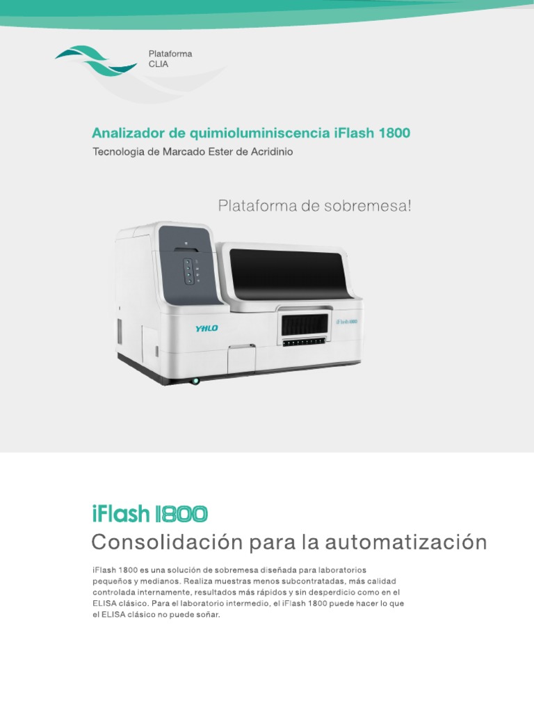 Brochure Iflash 1800 Español 2020 Inmuno | PDF
