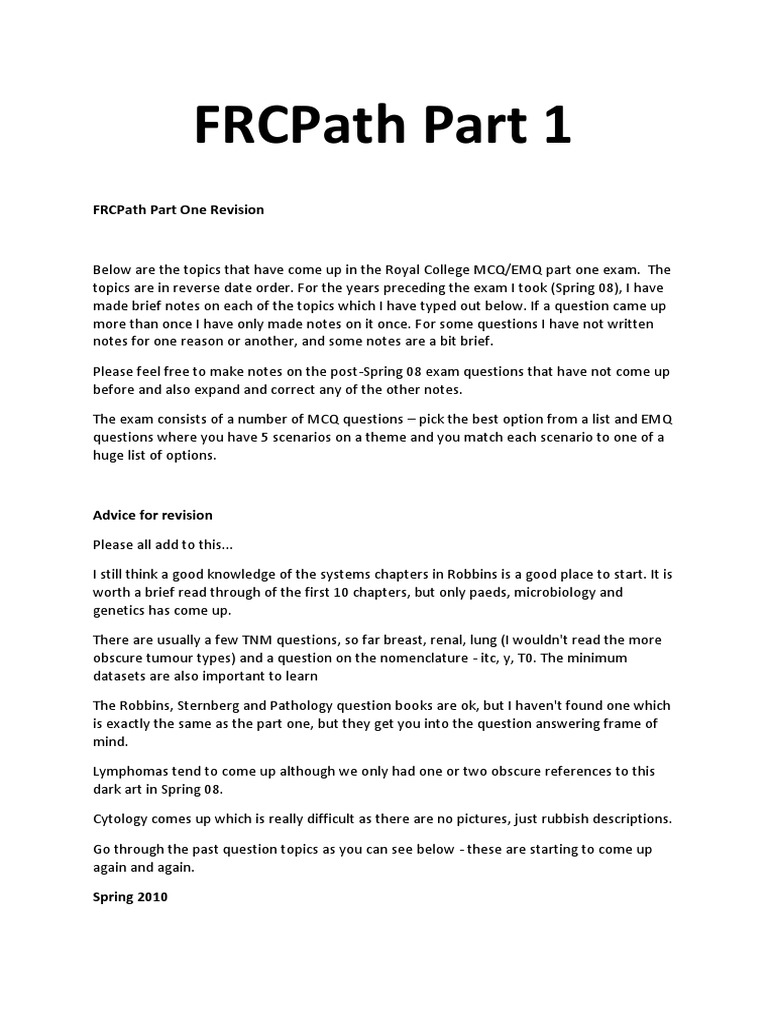 FRCpath Part 1 | PDF | Heart Valve | Animal Anatomy