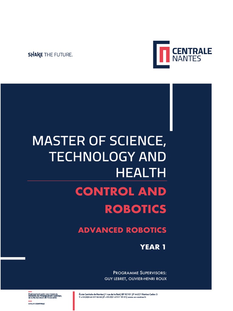 Mastering Robotics: An In-Depth Look at the First Year Curriculum of ...