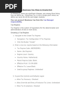 Key Oracle R12 Tax Tables Overview | PDF | Taxes | Payments