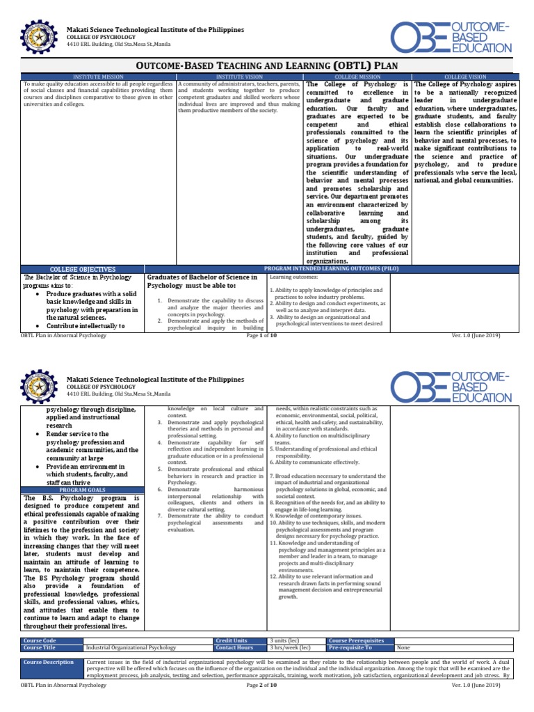 Industrial and Organizational Psychology | PDF | Industrial And ...