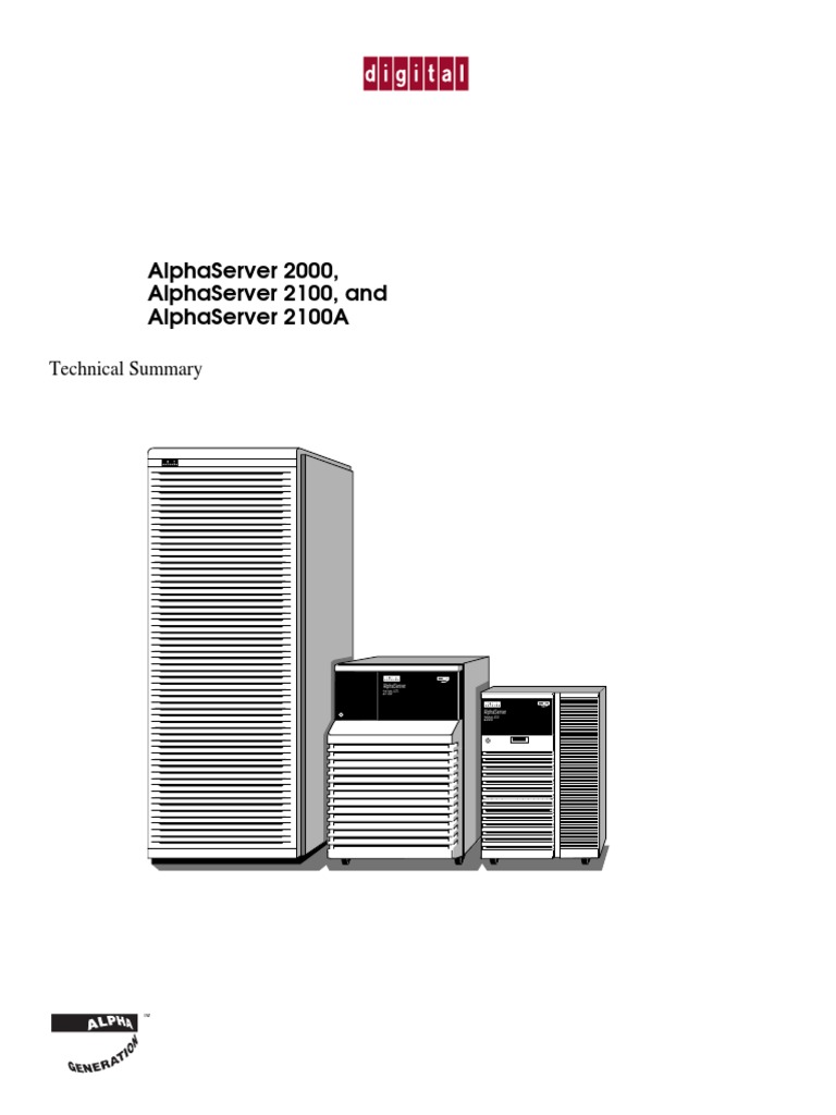 DEC AlphaServer 2x00 Technical Summary | PDF | Central Processing Unit ...