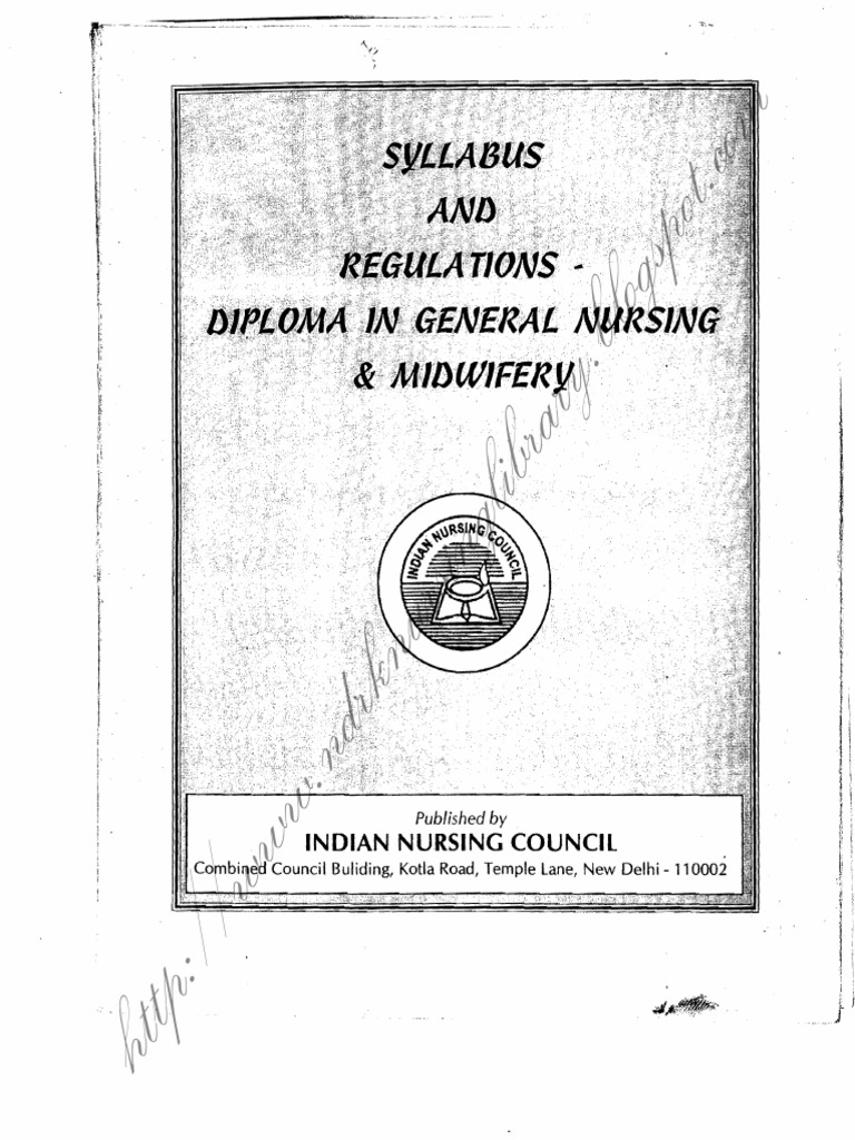 GNM Syllabus PDF | PDF | Nursing | Hospital